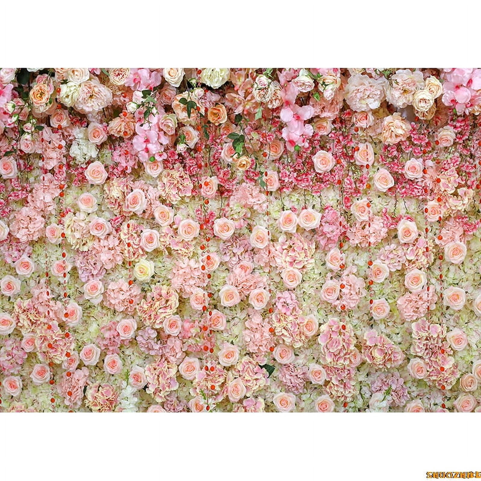 Multi Colors Pink Red Yellow Flowers Wall Photography Backdrops Valtine ...