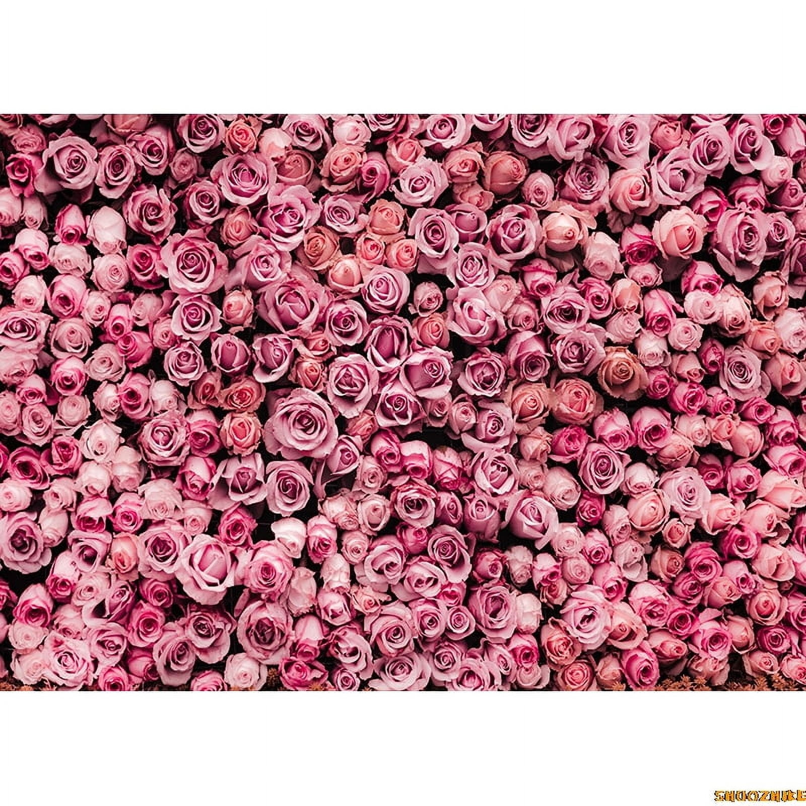 Multi Colors Pink Red Yellow Flowers Wall Photography Backdrops Valtine ...