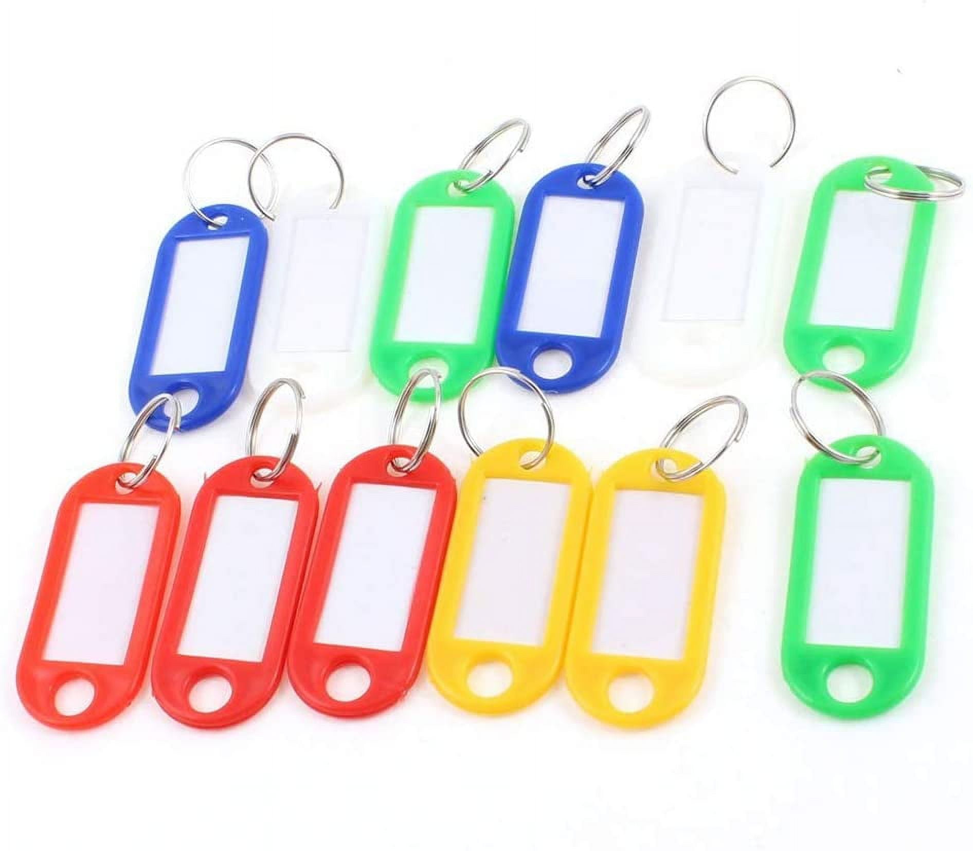 Multi-Colors Reusable Plastic Key Tags ID Fobs Luggage ID Labels with ...