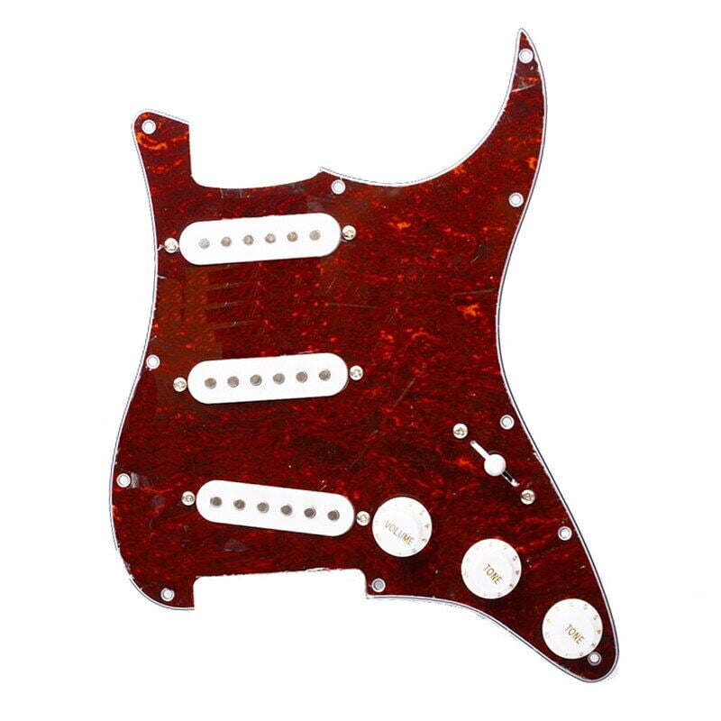 Multi Colour Pickguard Electric Guitar Pickguard and White SSS Loaded ...