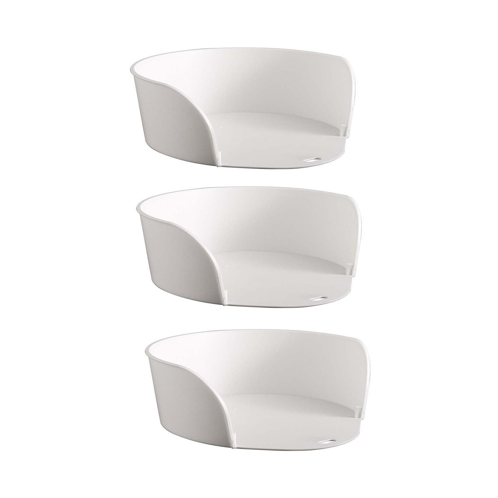 Multi-Compartment Food Prep Tray | Open Kitchen Serving Platter | Round ...