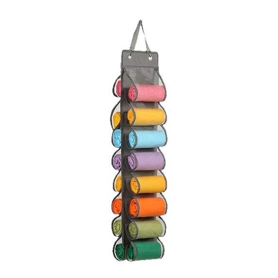 Multi-Compartment Hanging Storage Bag - Double-Sided Layered Wall ...