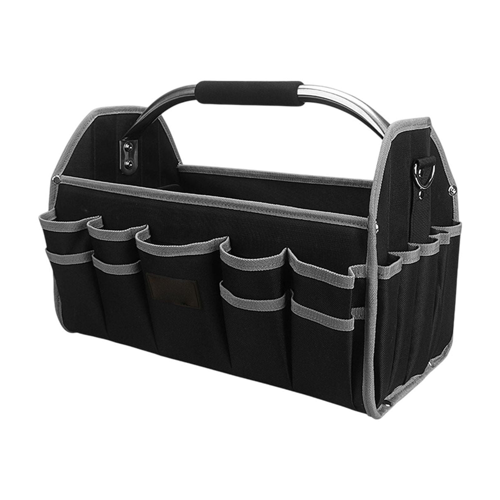 Black Multi Compartment Tool Box Heavy Duty Large Capacity Hardware ...