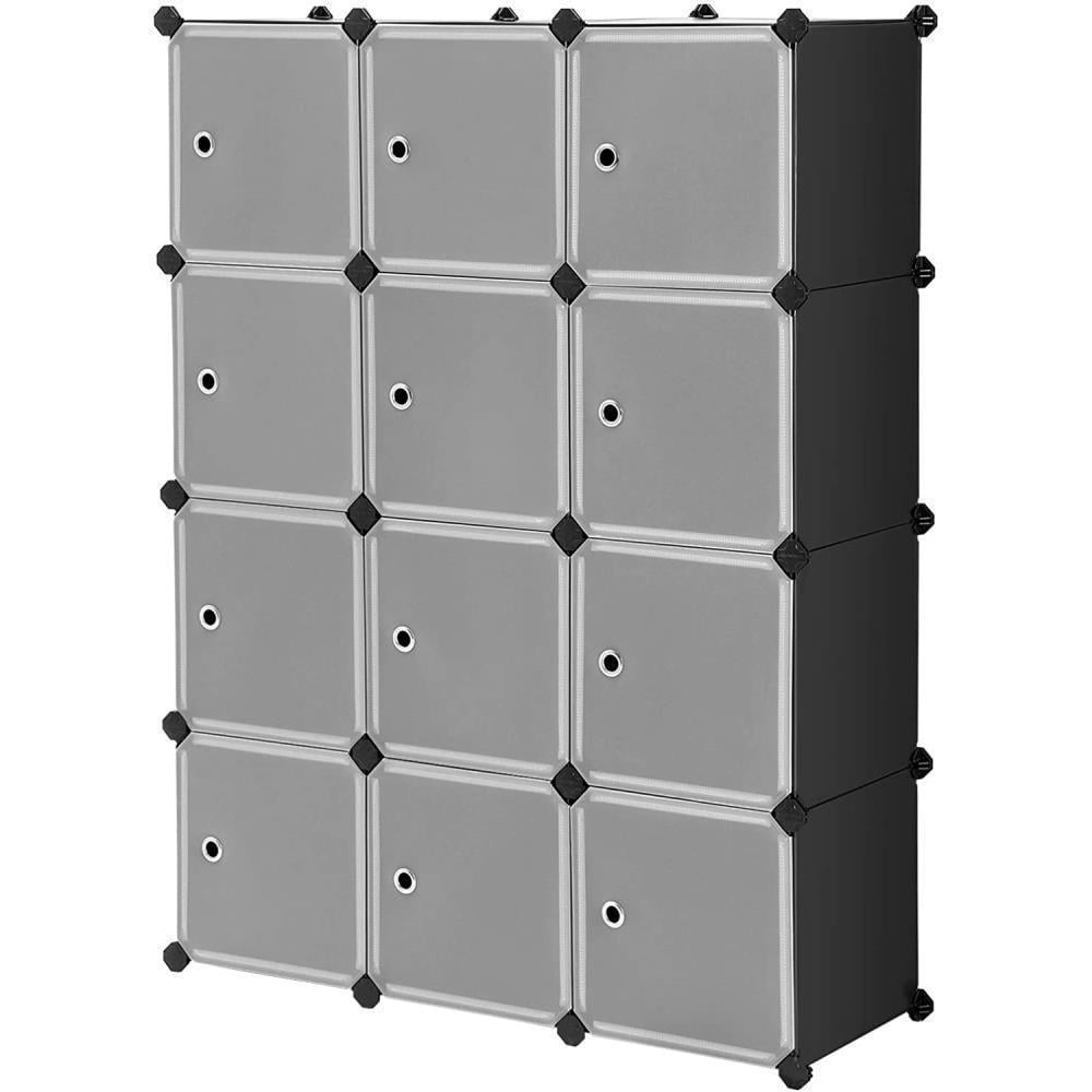 Multi-Cube Stackable Storage Organizer Shoes Clothes Shelf Rack Closet ...