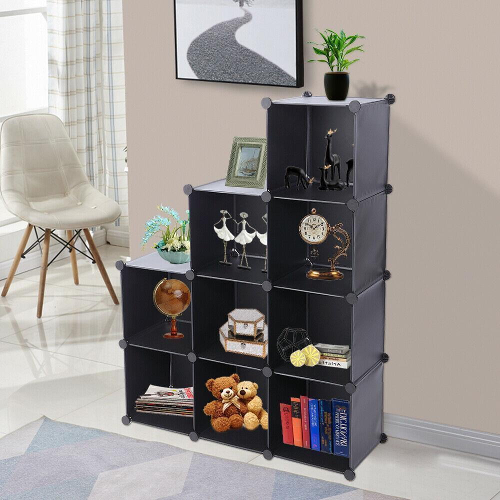 Multi-Cube Stackable Storage Organizer Shoes Clothes Shelving Rack ...