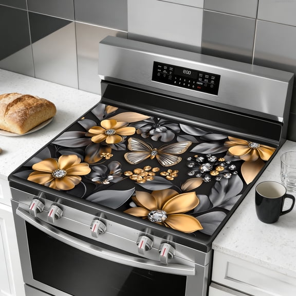 Kitchen Stove Top Cover, Multi-Design Stove Top Cover for Glass ...