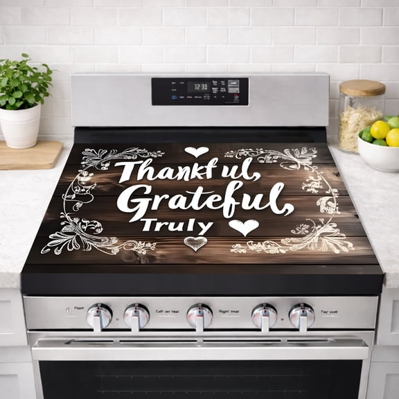 Multi-Design Silicone Stove Cover for Glass/Electric Stoves - 3-in-1 ...
