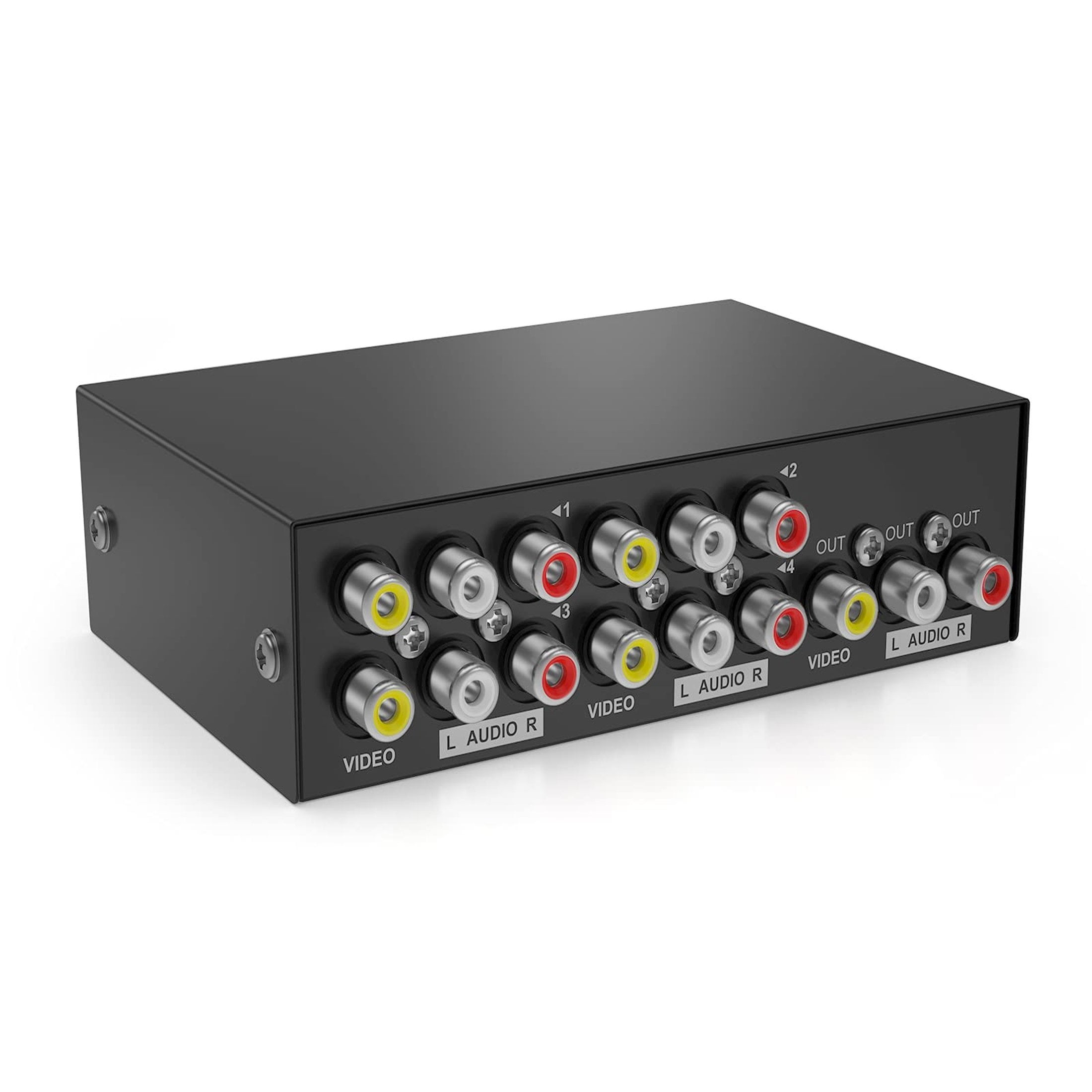 Multi-Device AV RCA Switcher for Composite Video and Audio Connections ...