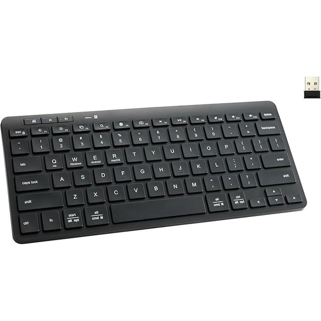 Multi-Device Bluetooth Keyboard Compact Slim Wireless Keyboards ...