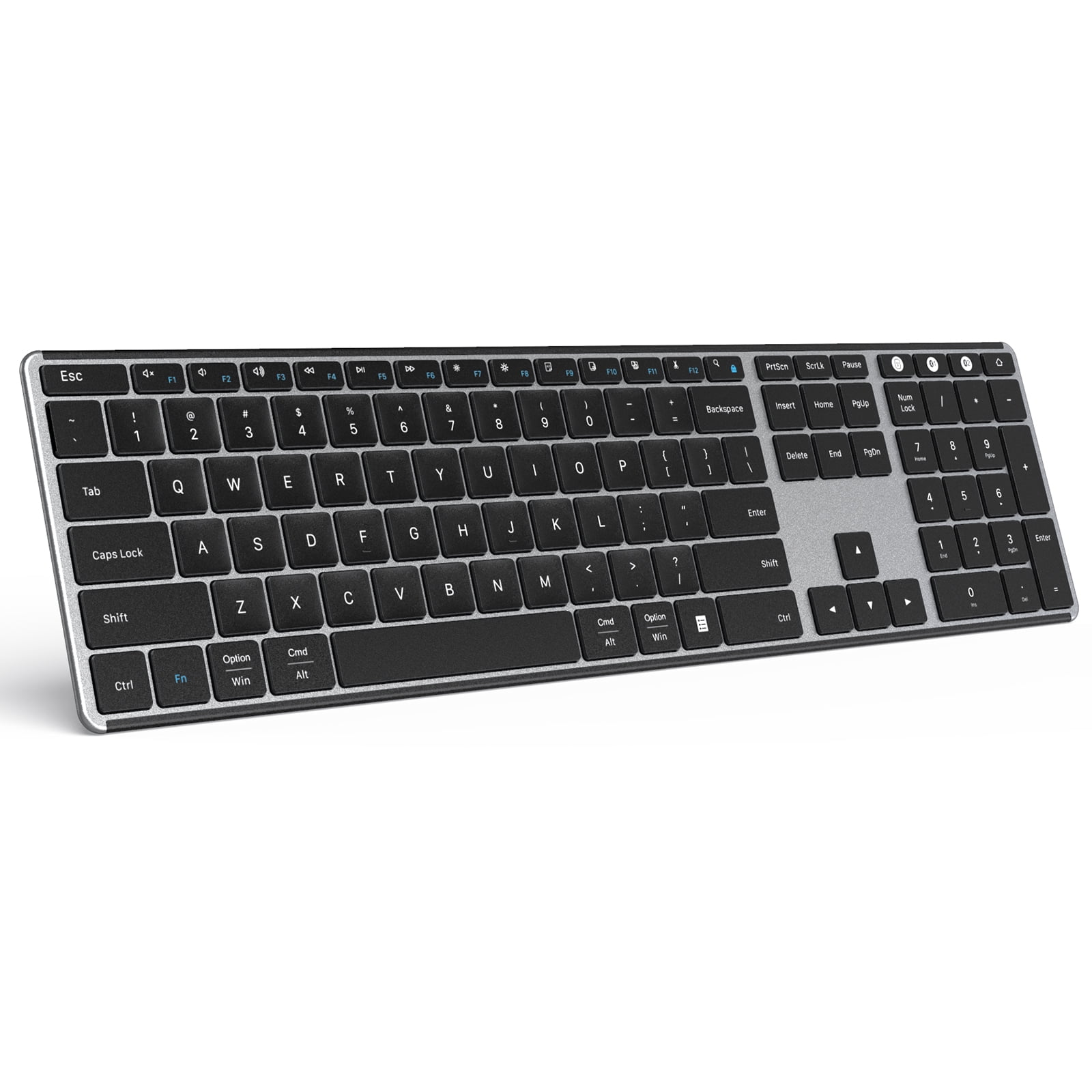 Multi Device Bluetooth Keyboard for Mac OS & Windows, seenda Ultra Slim ...