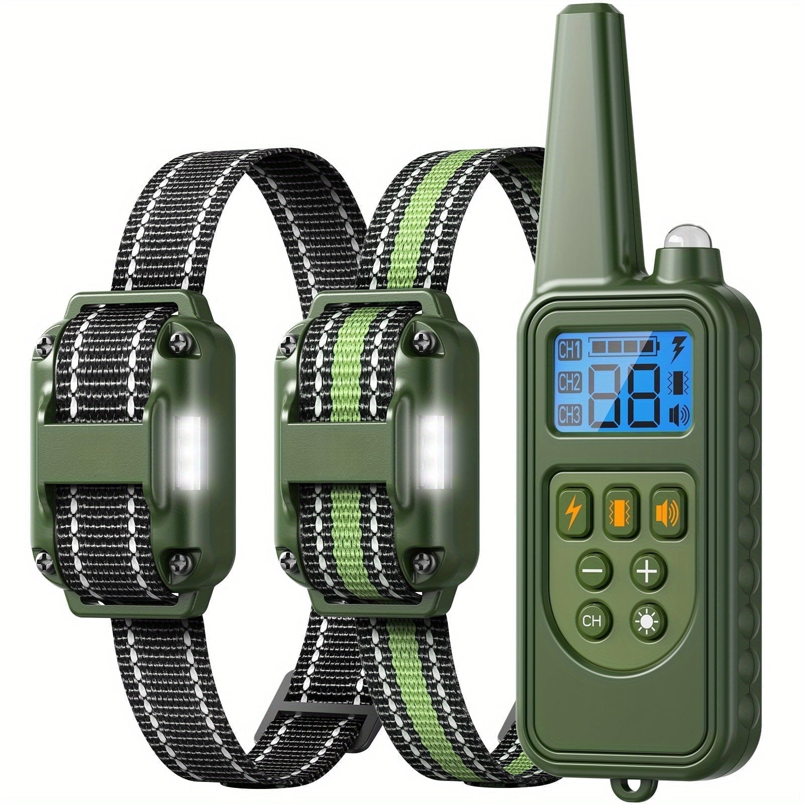 Multi-Dog Training Collar with Static Stimulation (E-shock), Vibration ...