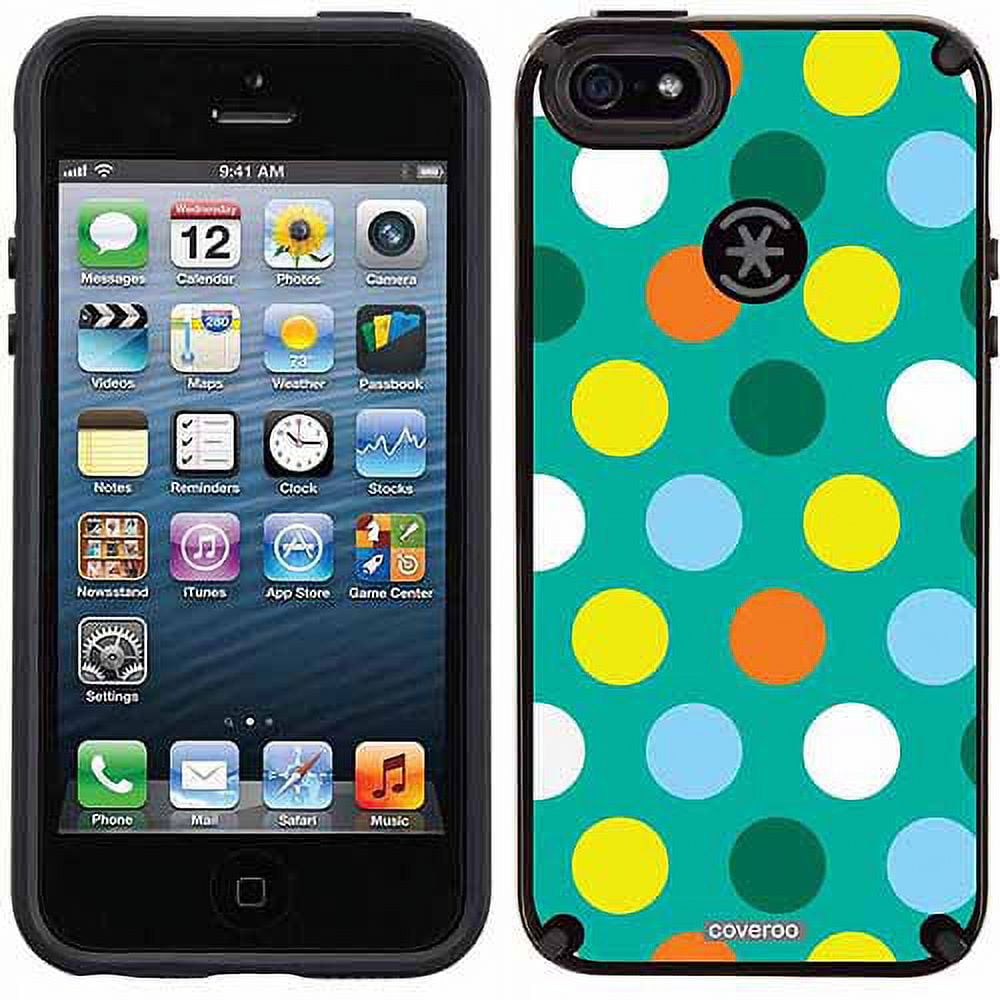 Multi-Dots Green Design on Apple iPhone 5SE/5s/5 CandyShell Case by ...
