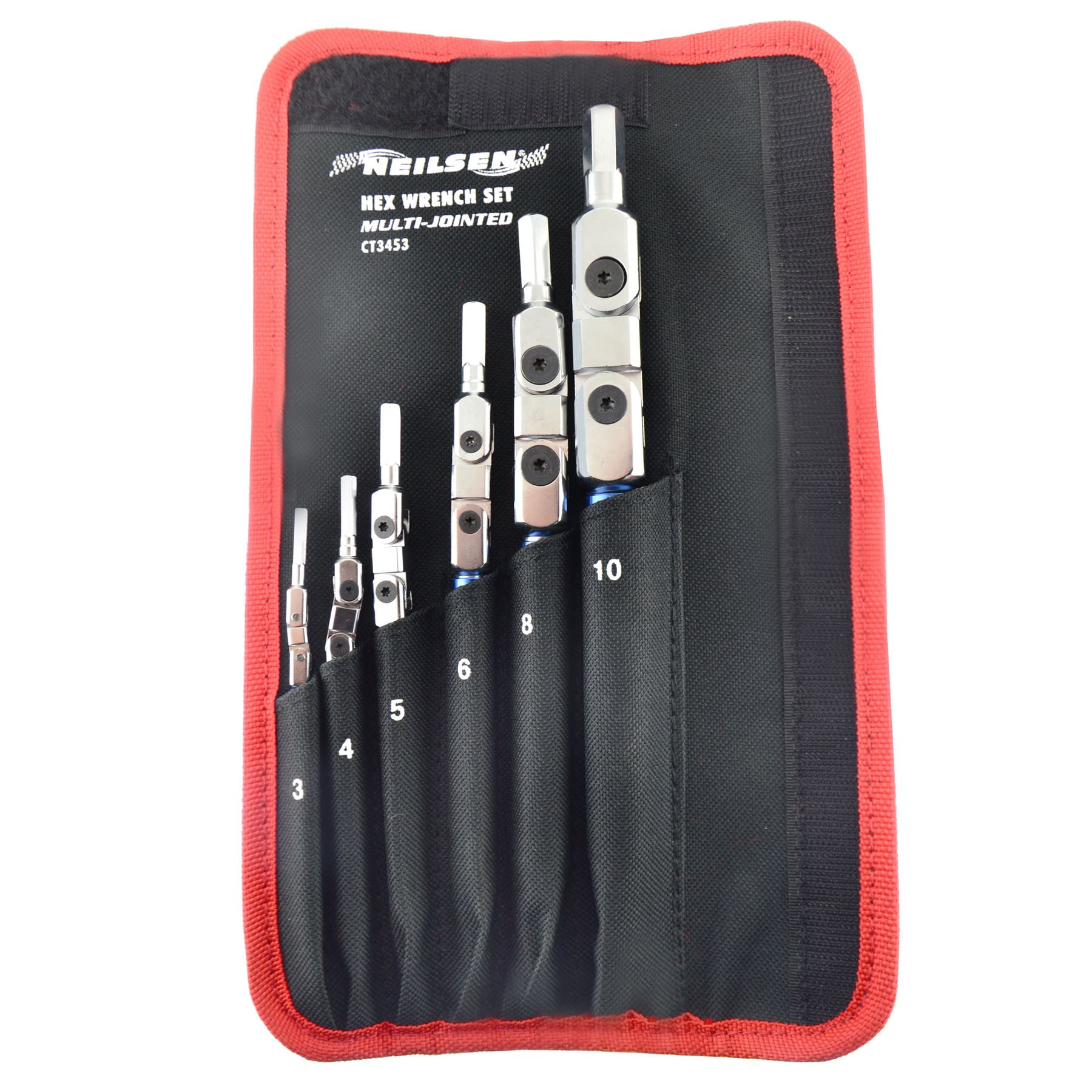 Multi / Double Jointed Flexi Allen Hex Key Wrench Set 6pc 3mm - 10mm ...