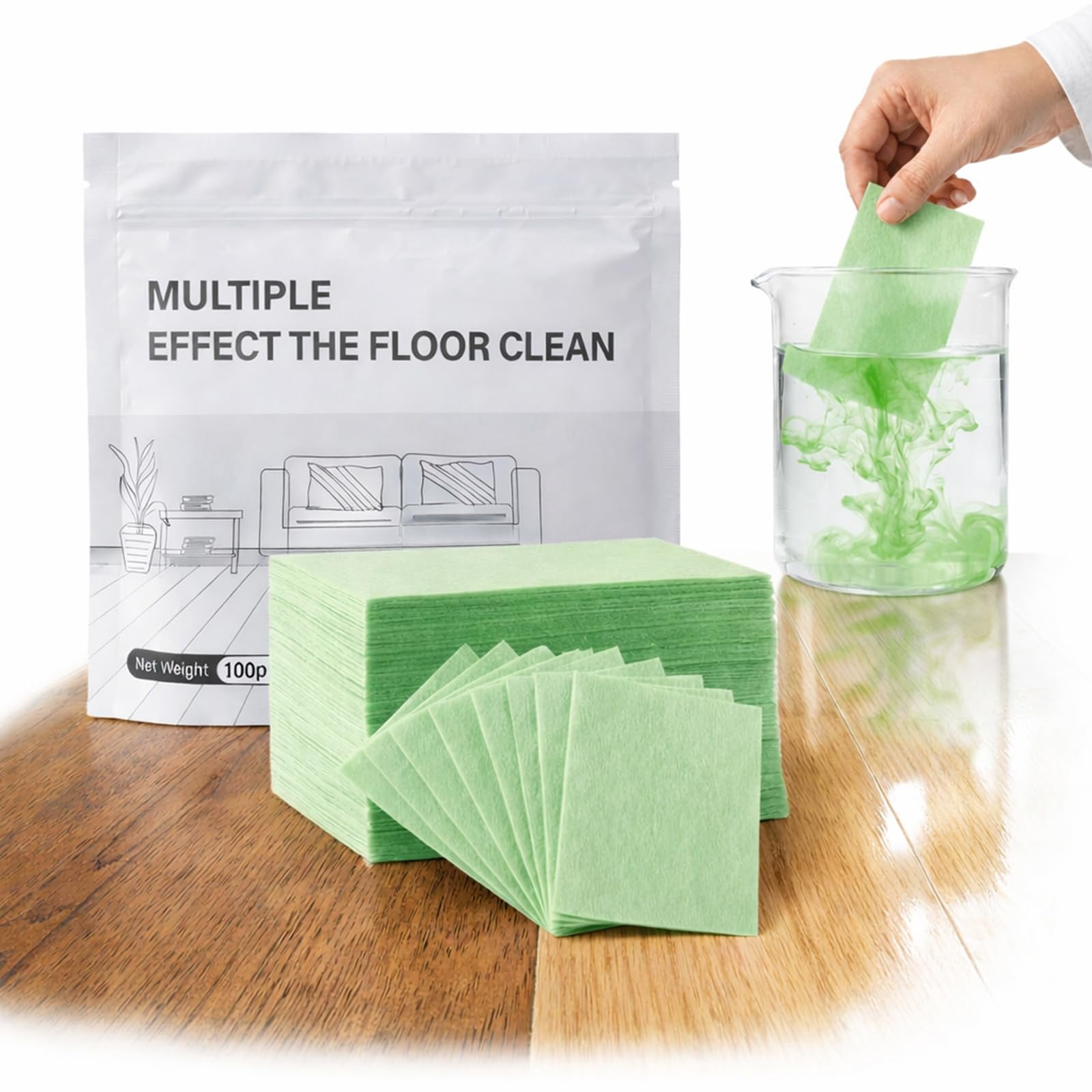 Multi‑Effect Floor Clean Tablets – 30/60/90/100/120 Pcs, Fresh Scent ...