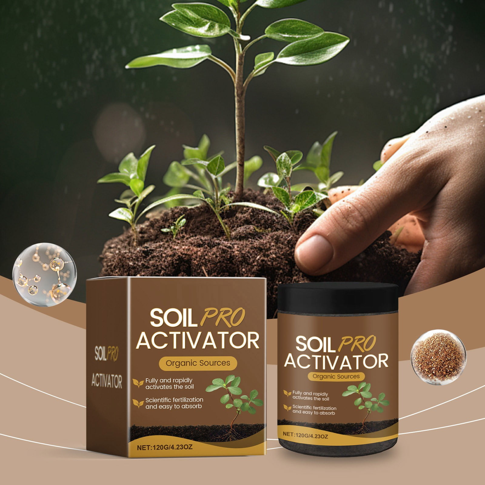 Multi-Effect Soil Growth Powder for Potted Plants - Nutrient-Rich ...
