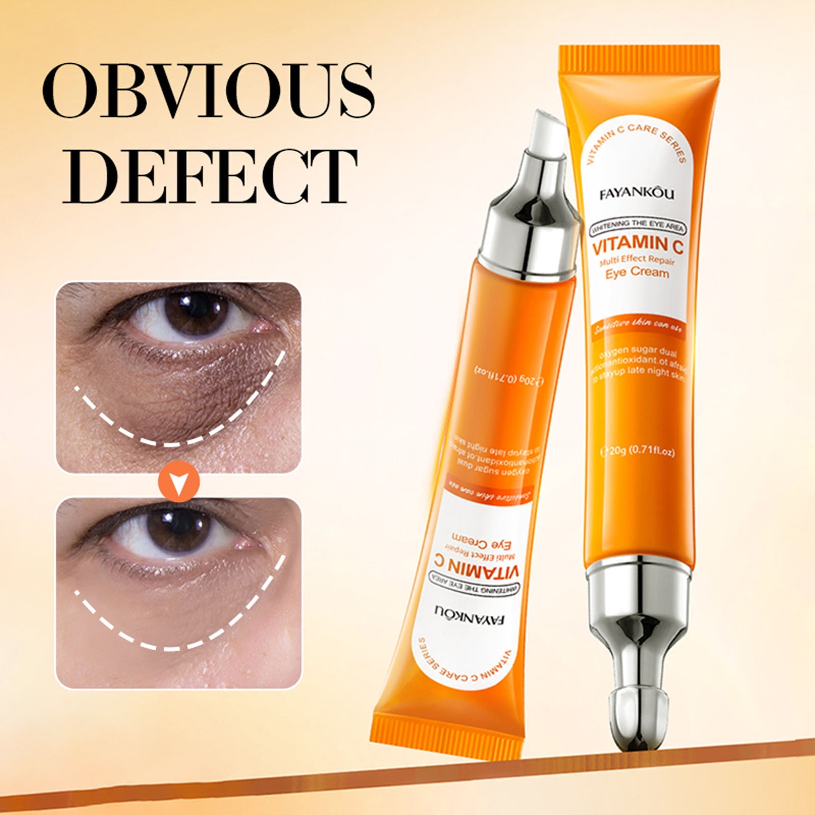 Multi-Effect Vitamin-C Eye Cream, to Lighten Fine Lines And Tighten ...