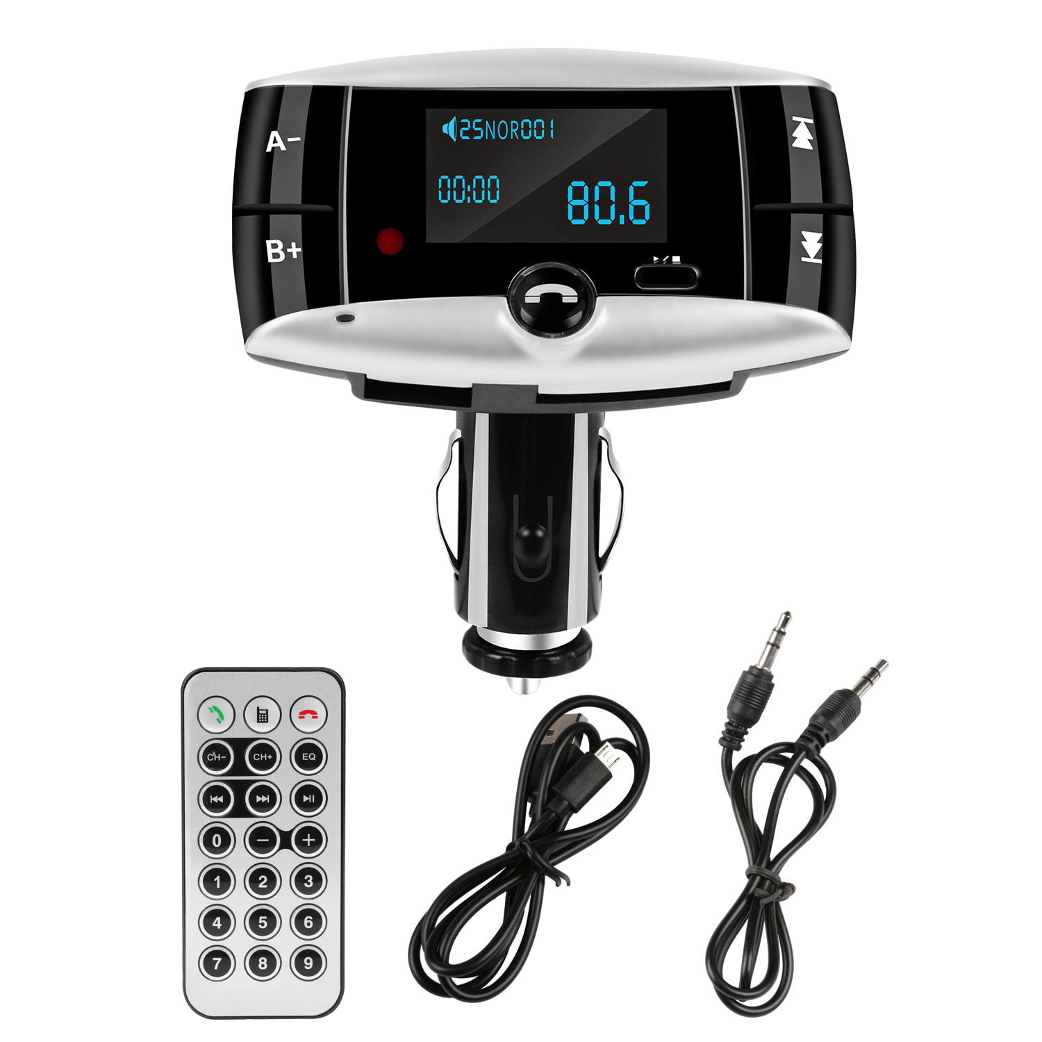 Unbranded Wireless FM Transmitter with Remote Control, LED Display ...