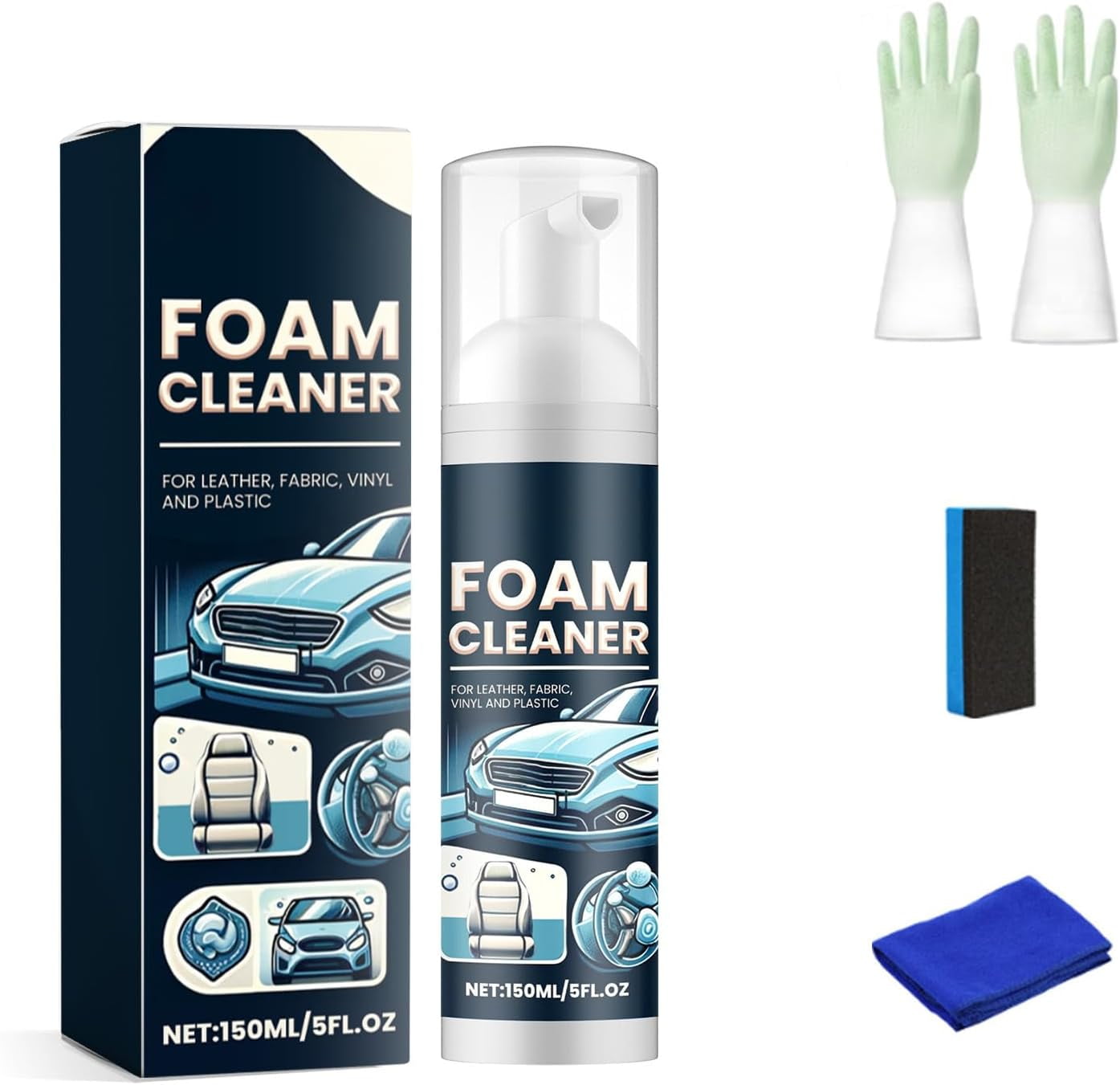 Multi-Function Car Interior Foam Cleaner, Car Seat Cleaner, Multi-Purpose Foam Cleaner, Foam ...