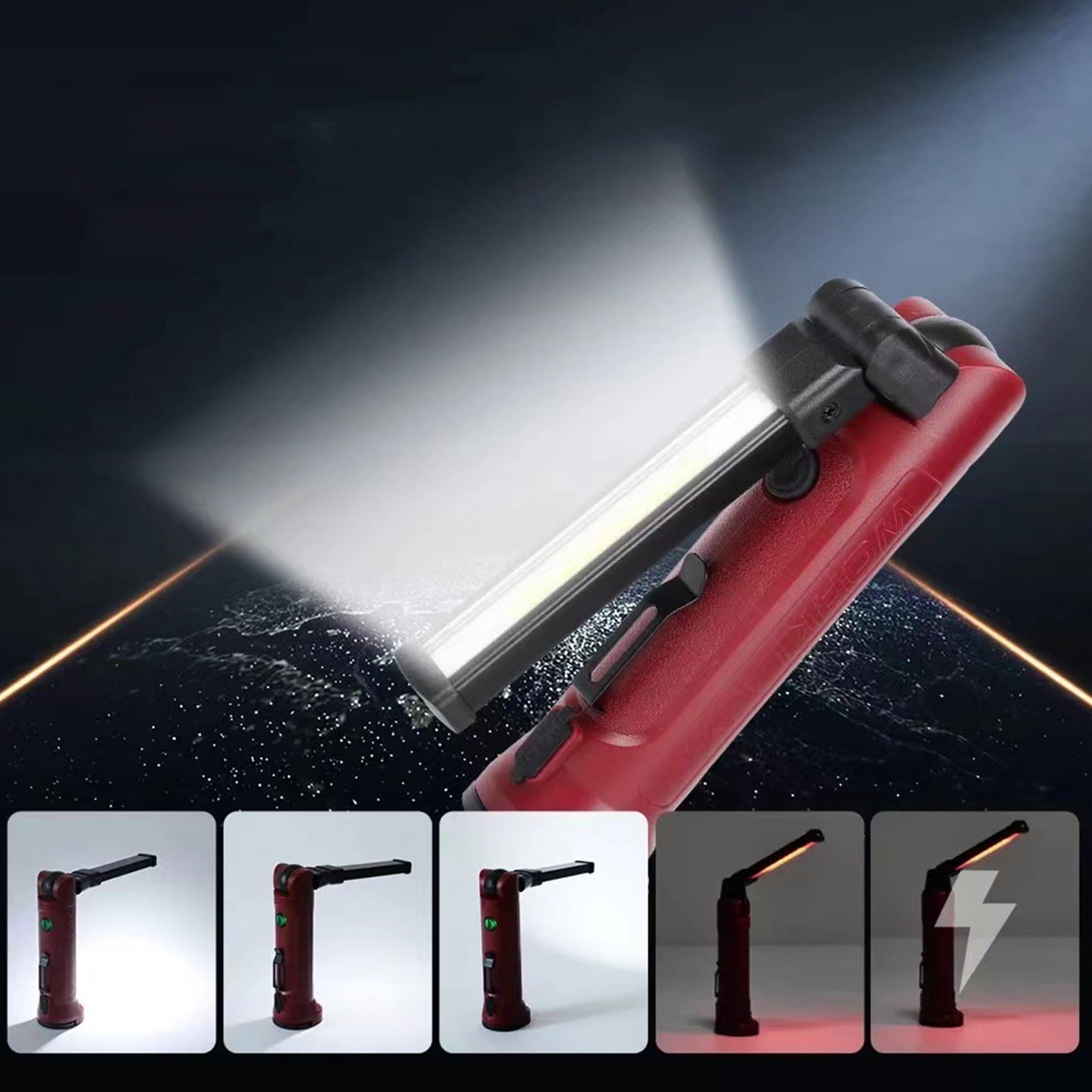 Multi-Function Compact Work Light 350 Lumens, Pocket Clip Magnetic Base ...