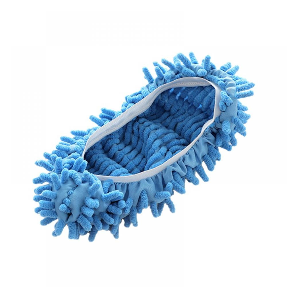 Multi Function Duster Mop Slippers Shoes Cover Chenille Fiber Washable ...