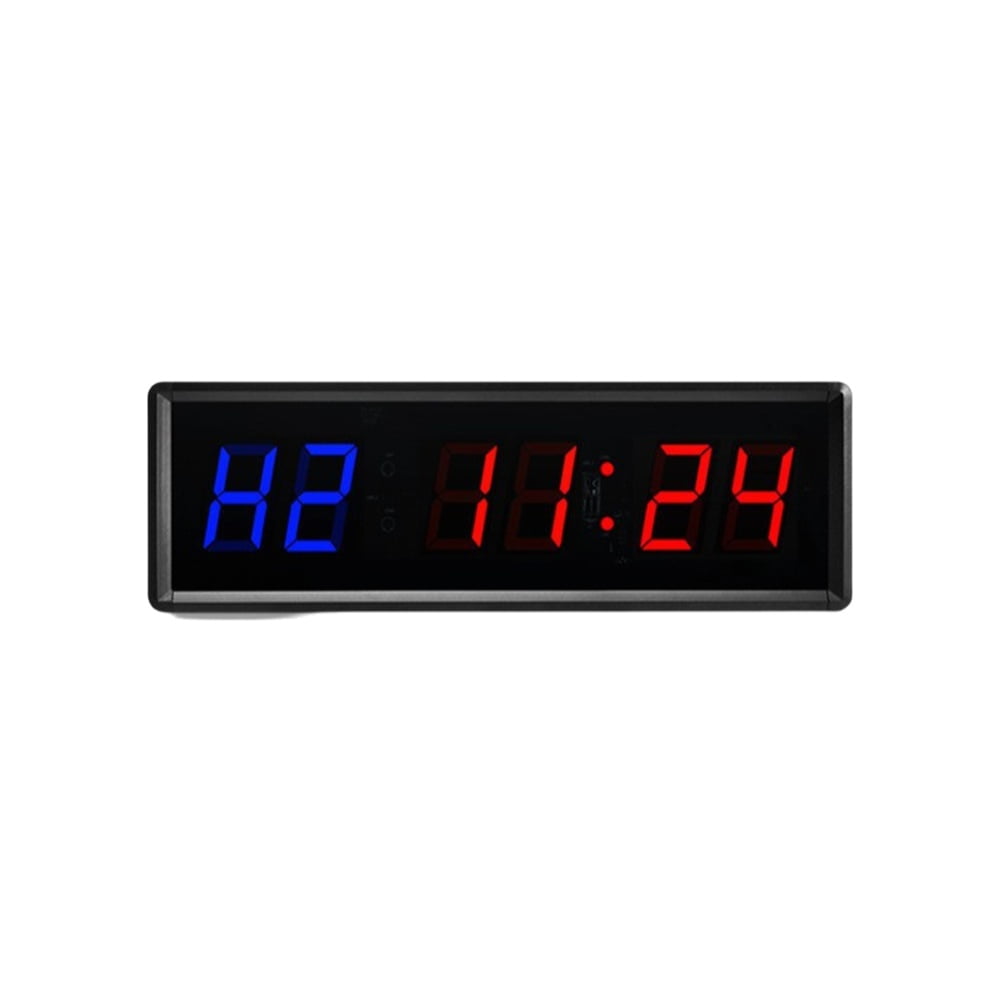 Multi Function Fitness Timer Is Timing Countdown Digital Clock-Red Blue ...
