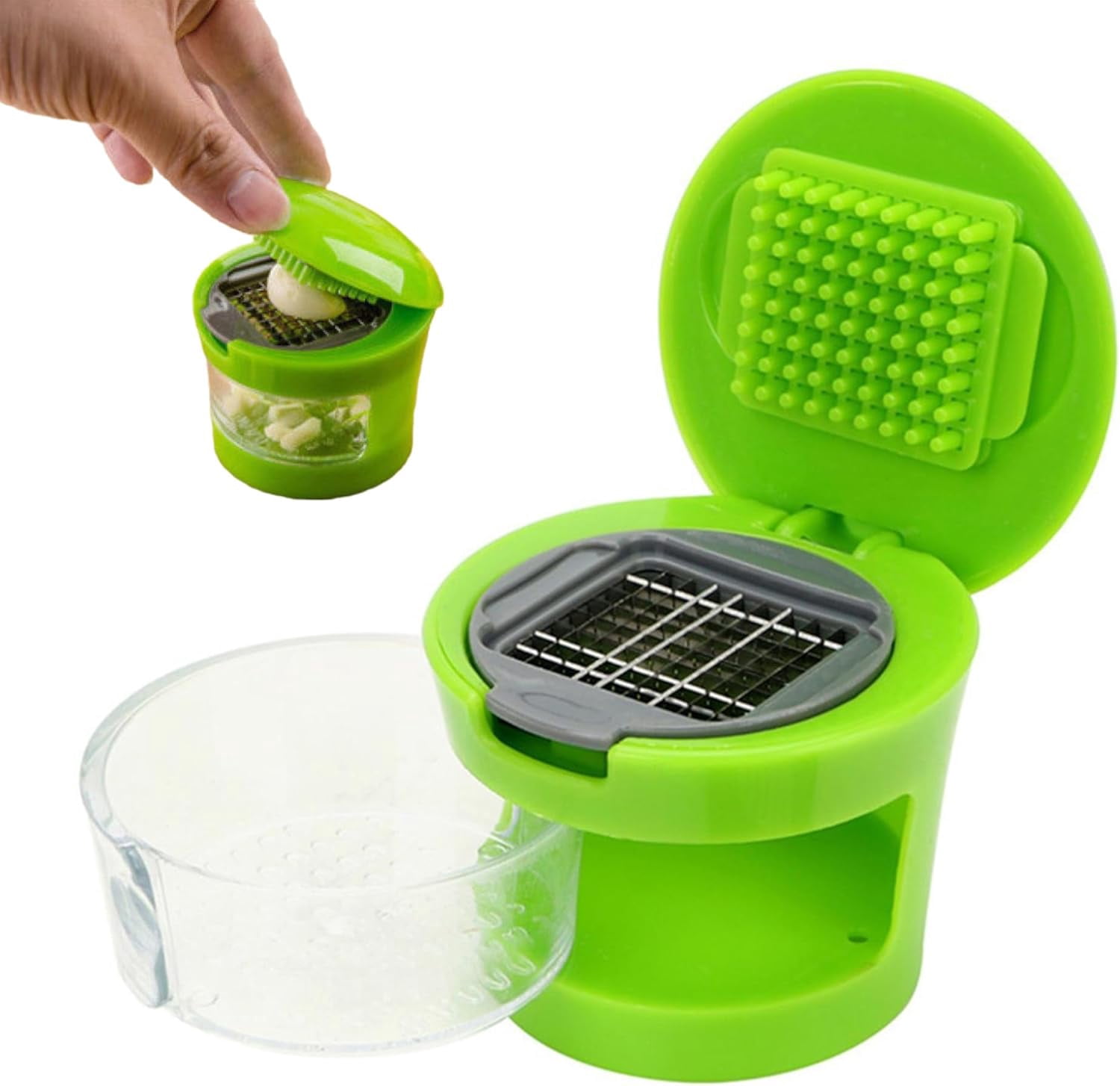 Multi-Function Garlic Presser, Garlic Mincer Slicer Dicer, Grater ...