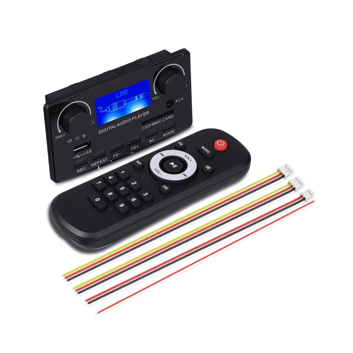 Multi-Function LCD Screen Bluetooth MP3 Decoder Board Portable ...