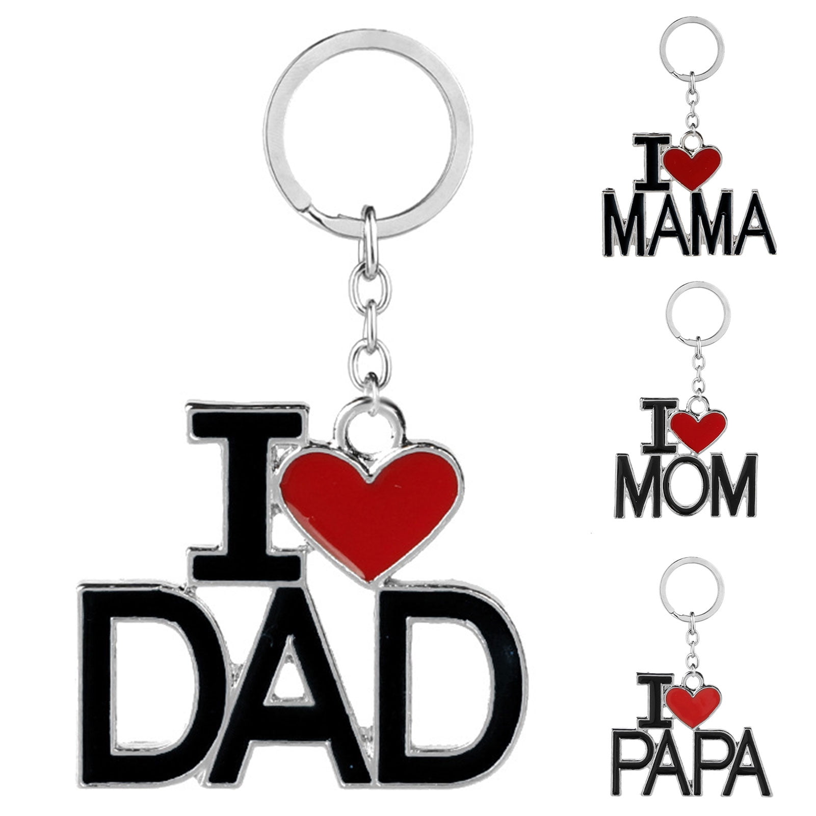 Multi-Function Letter Pattern Key Holder Metal Keychain for Purse ...