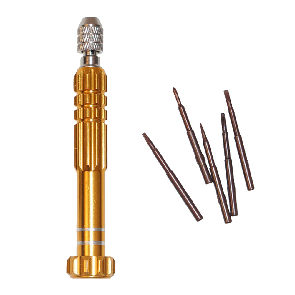 Multi Function Mini Size Screwdriver Set with 5 Changeable Heads for ...