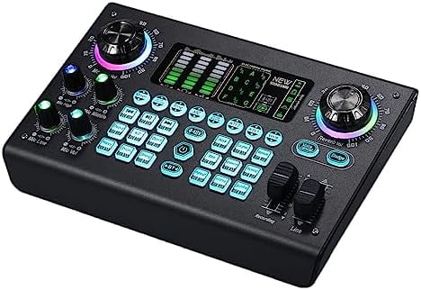 Multi-Function Mixer Portable Digital Sound Card BT USB Mixing Console ...