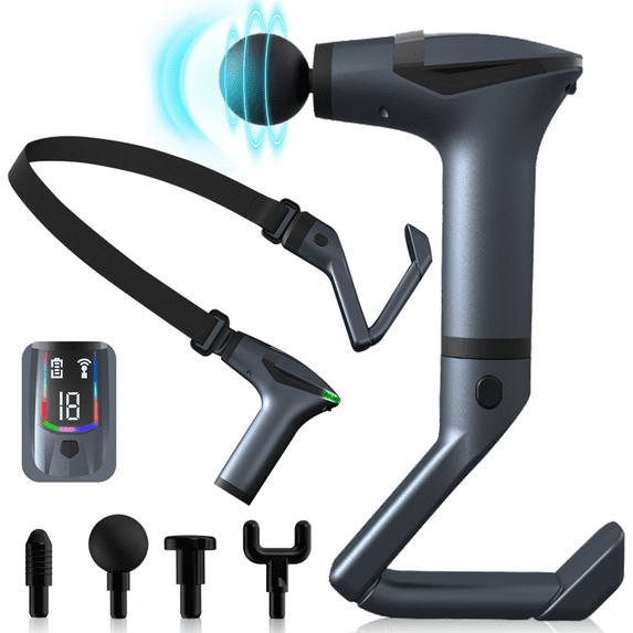 LDNIO Massage Gun Deep Tissue, Percussion Massager Handheld with ...