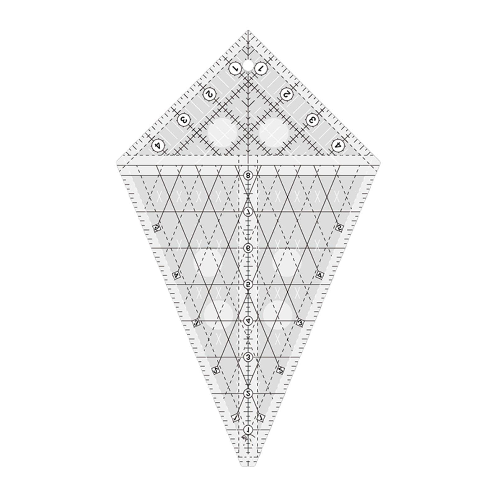 Multi-Function Quilting Template Ruler Patchwork Drawing Craft Simple ...