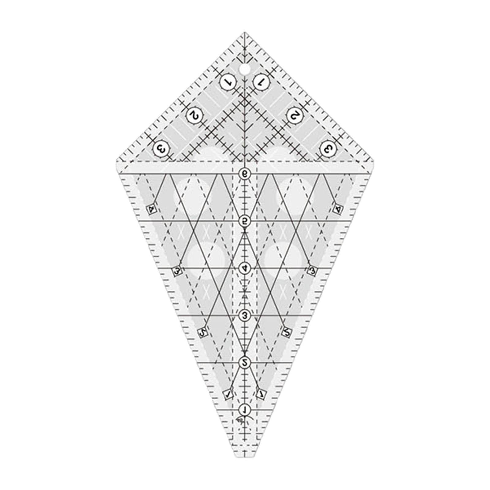 Multi-Function Quilting Template Ruler Patchwork Drawing Craft Simple ...