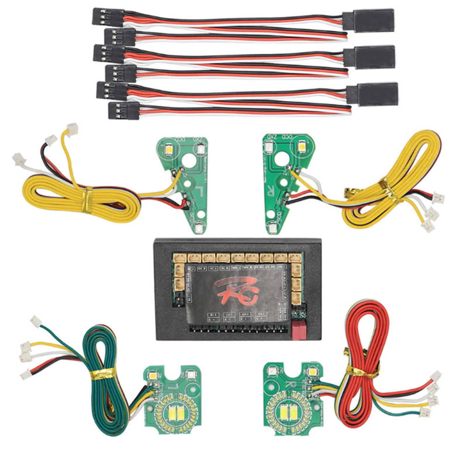 Multi-Function RC Car Lighting Kit Control Headlights, Turn Signals ...