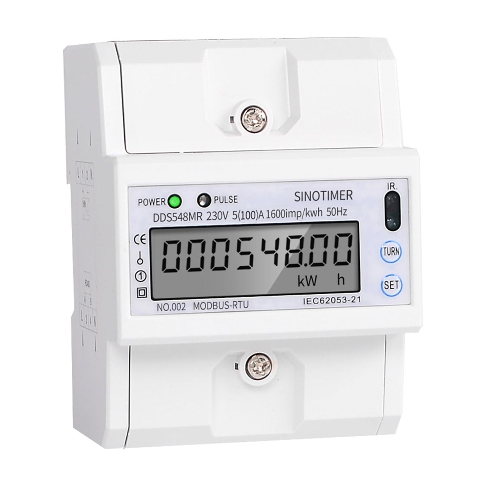 Multi Function Single Phase 5-100A 230V AC Energy Meter Electric ...