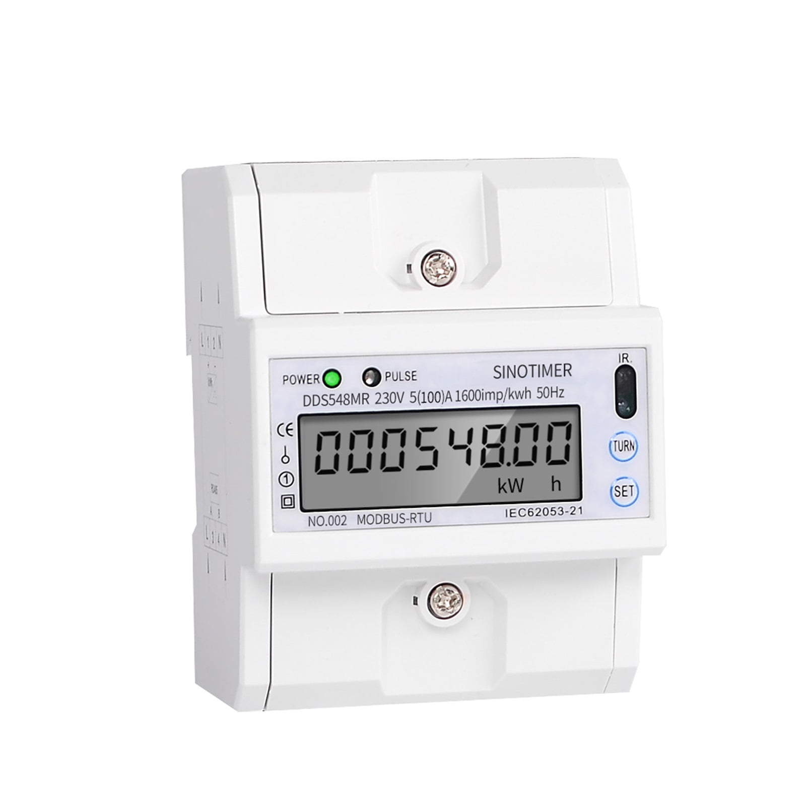 Multi Function Single Phase 5-100A 230V AC Energy Meter Electric ...