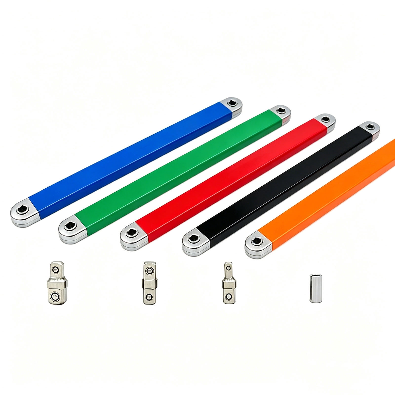 Multi-Function Socket Wrench Extension Bar Kit, Chrome Vanadium Steel ...