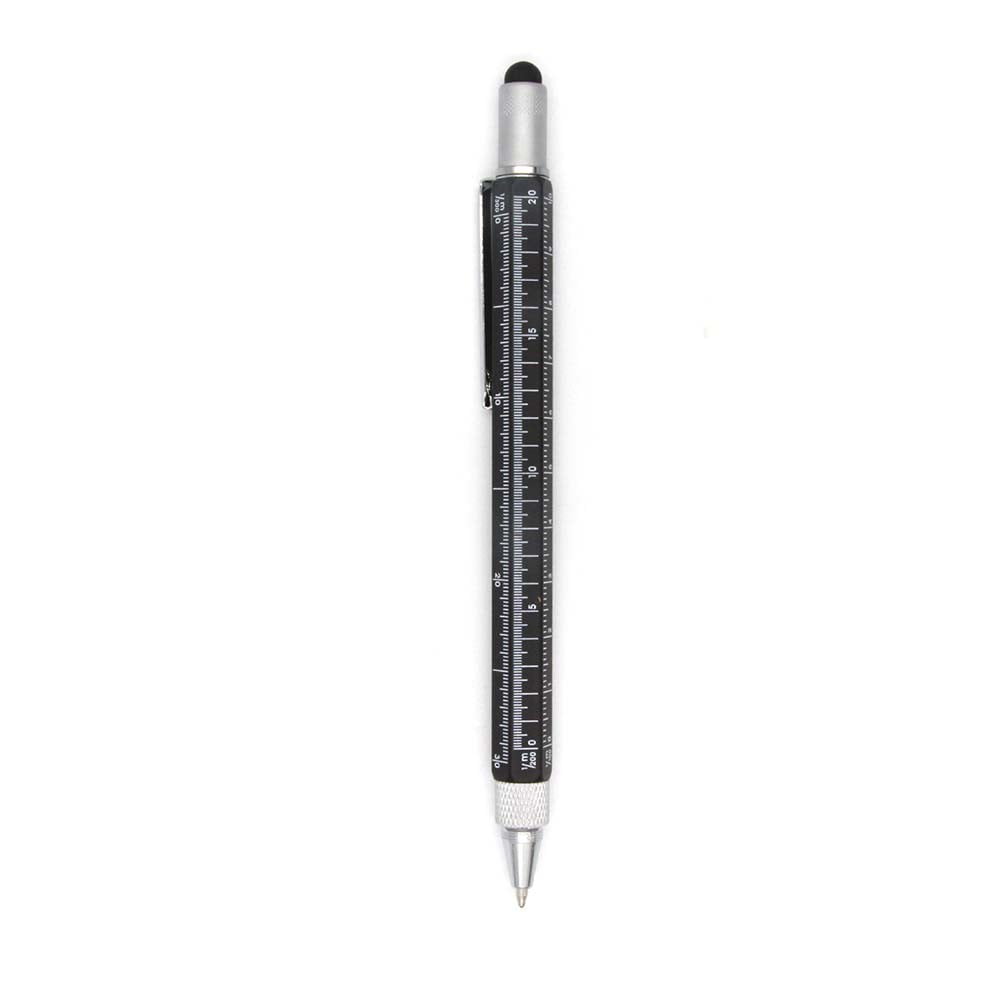 Multi-Function Tool Pen Spirit Level Scale Touch Screen 6In1 Metal ...