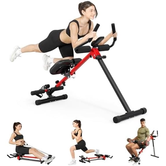 Multi-Functional Ab Machine, Foldable Ab Workout Equipment, Ab Trainer ...