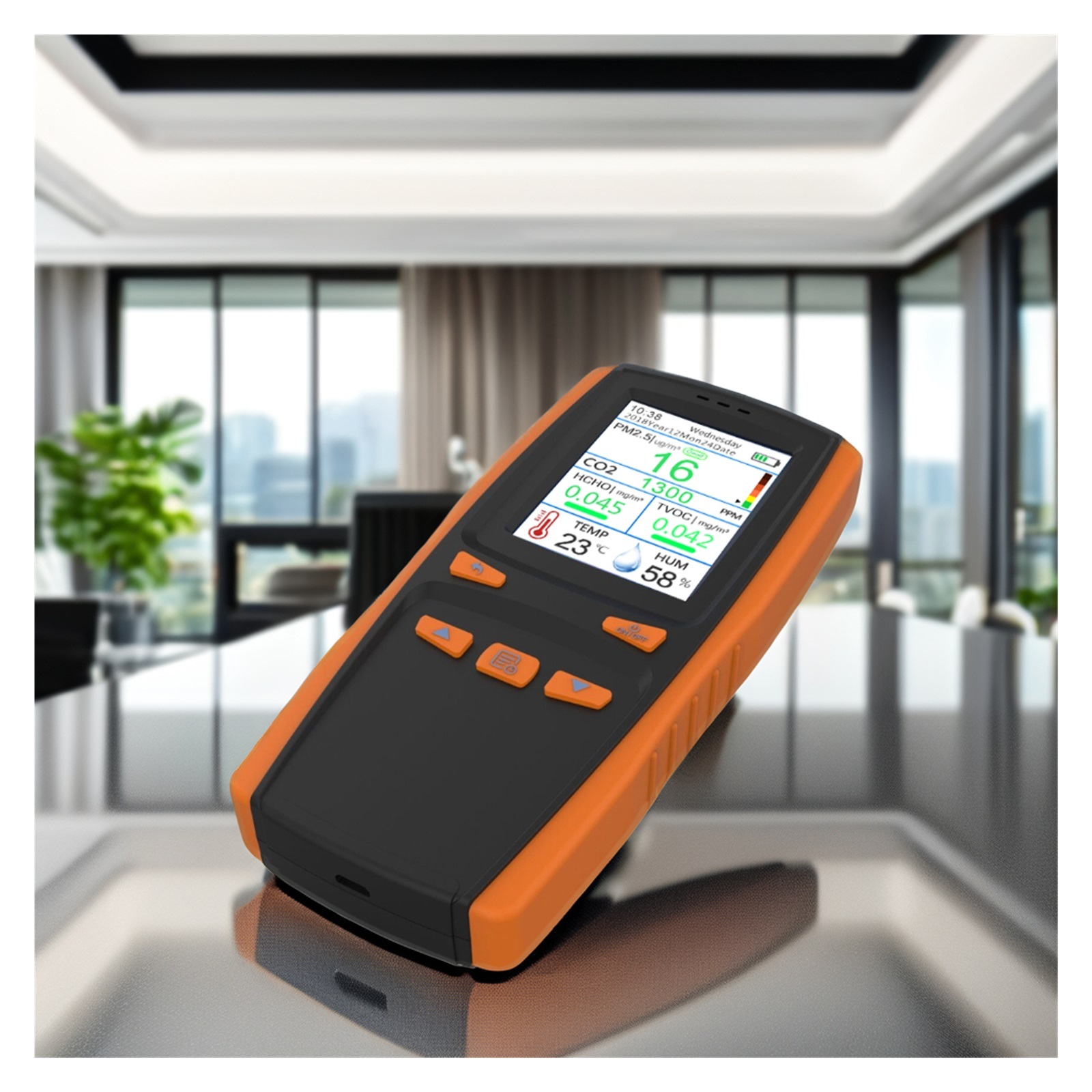 Multi Functional Air Quality Detector Handheld Gas Detector Temperature ...