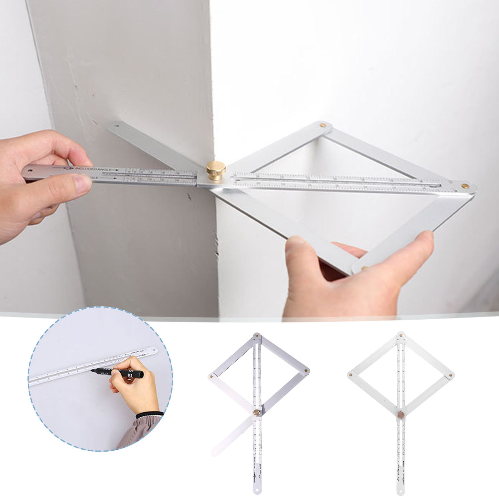 Multi Functional Angle Measuring Device | Protractor Tool for Interior ...