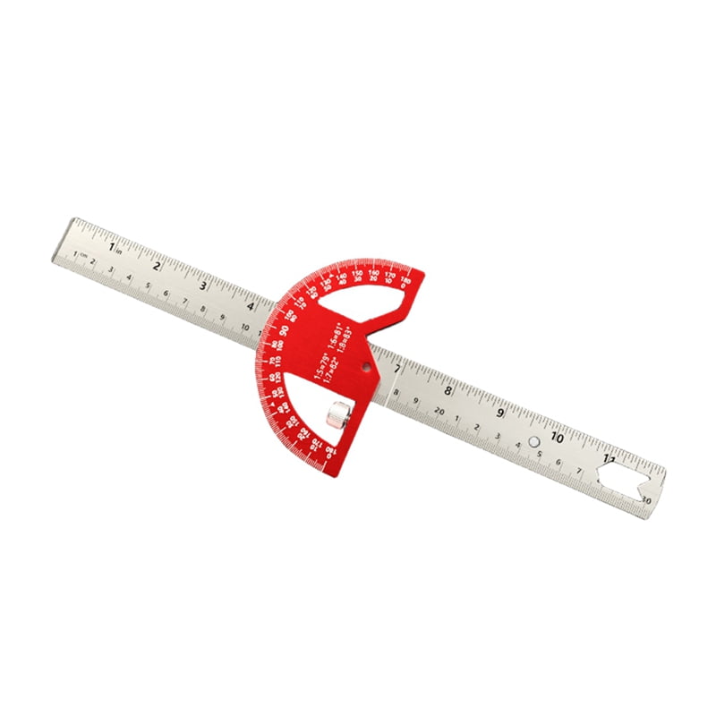 Multi-Functional Angle Ruler 45/90 Degree Semi-Circular Measuring ...