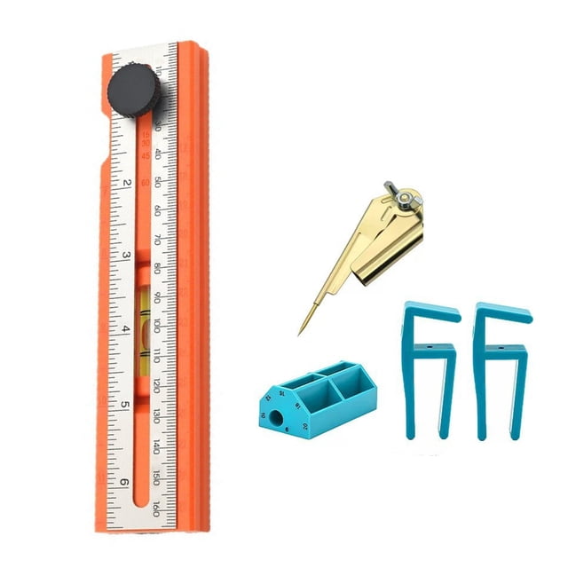 Multi Functional Angle Ruler Line Measuring Ruler Portable Woodworking ...