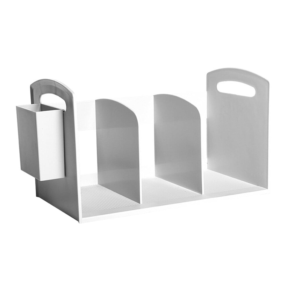 Multi Functional Book Rack Bookends Desk Storage Rack Bookcase Plastic ...