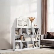 Multi-Functional Bookcase, Freestanding Storage Unit with 11 Open ...