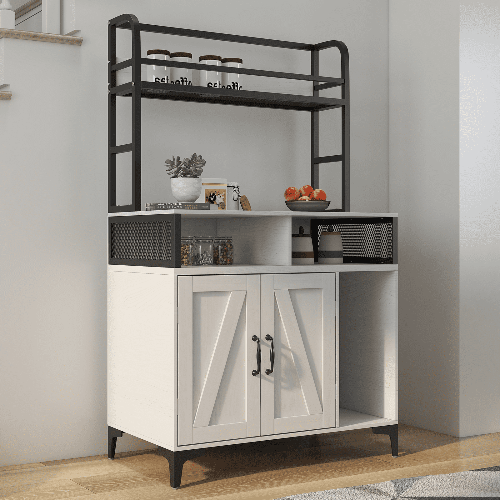 Multi-Functional Cat Furniture: Enclosed Litter Box Cabinet with ...