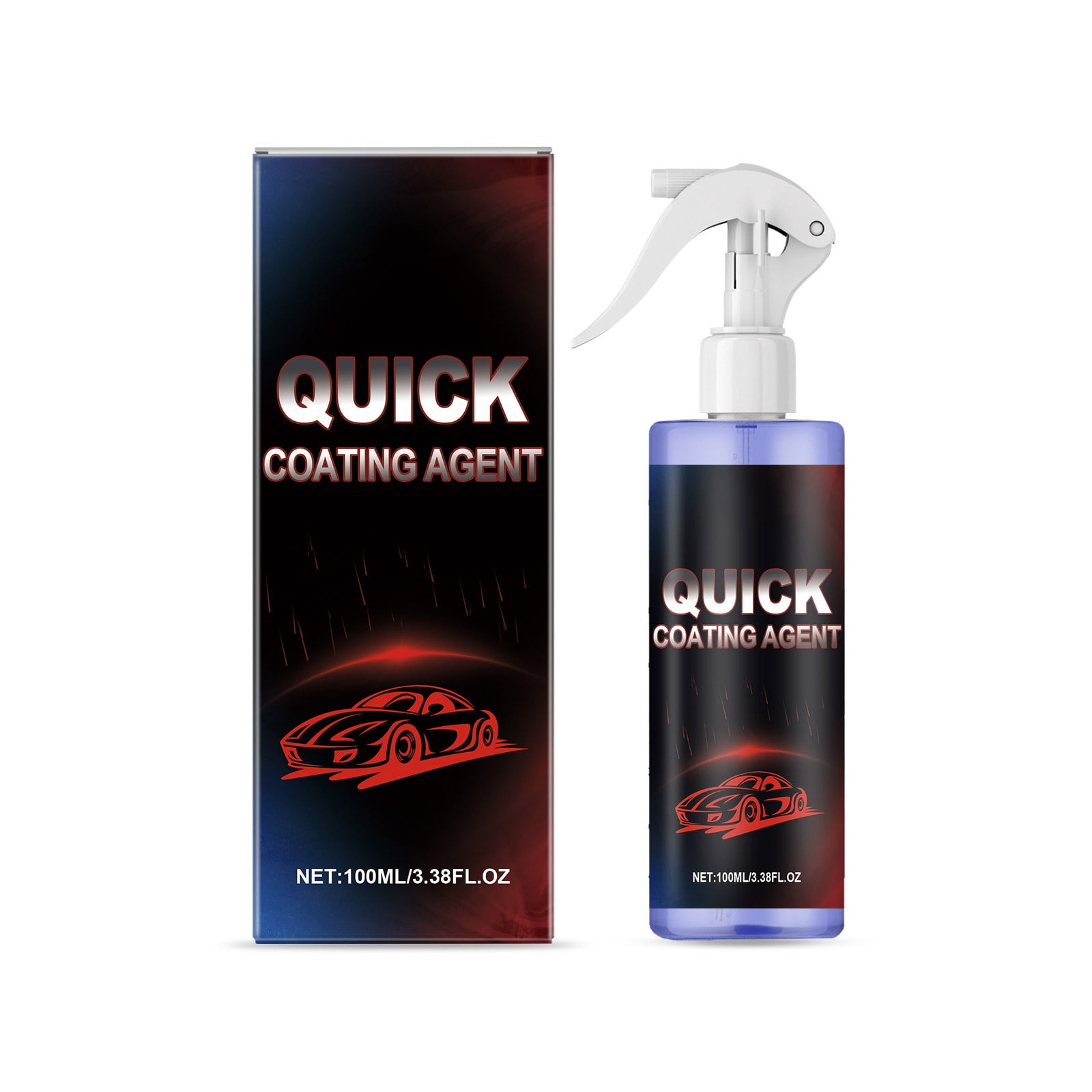 Multi-Functional Coating Renewal Agent, 3 in 1 Ceramic Car Coating Spray, 100ML High Protection ...