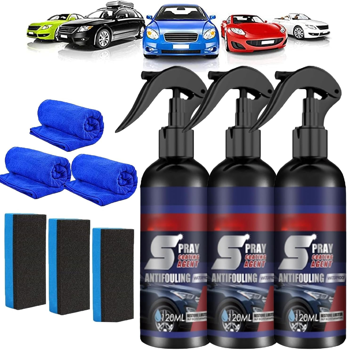Multi-Functional Coating Renewal Agent, 3 in 1 Ceramic Car Coating ...