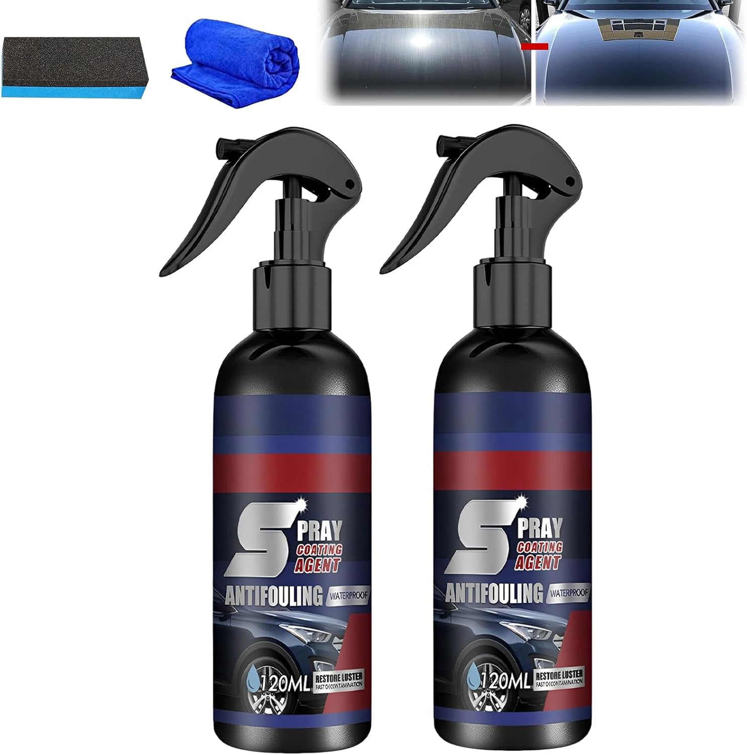 Multi-Functional Coating Renewal Agent, 3 In 1 Ceramic Car Coating ...