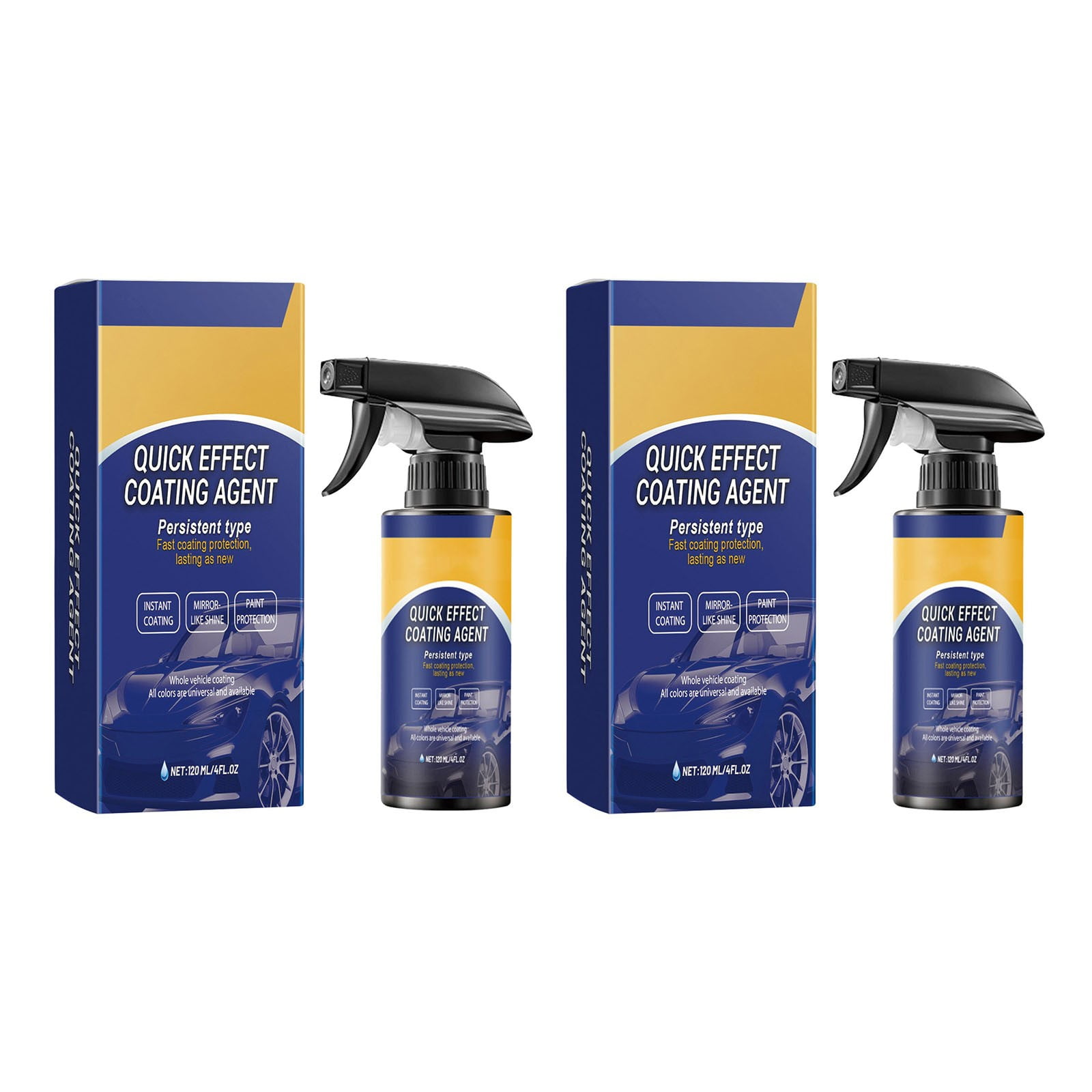 Multi-Functional Coating Renewal Agent, 3 in 1 Car Coating Spray, High Protection Quick Car ...